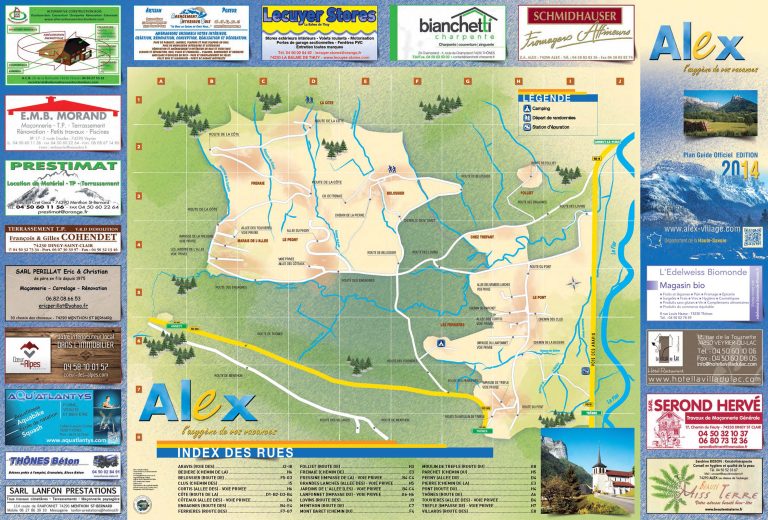 Plans du village – Mairie d'Alex – Haute-Savoie